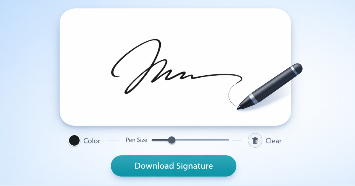 Draw Signature — Free Hand-Drawn Signature Generator | LevoTools